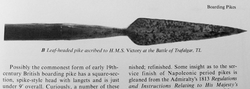 Late-18th Century American or British Naval Seaman's Boarding Pike