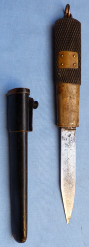 C.1900's Antique Diving Military Knife and Scabbard