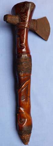 African 19th/20th Century Carved Ivory Ceremonial Axe
