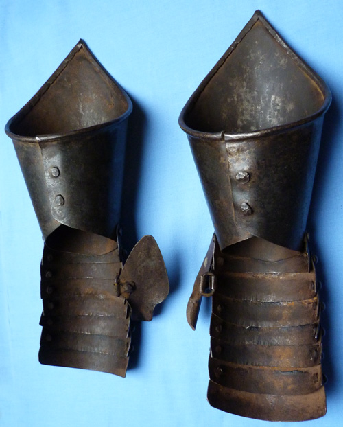 Pair of Antique Armoured Gauntlets