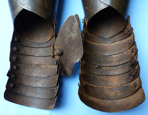 Pair of Antique Armoured Gauntlets