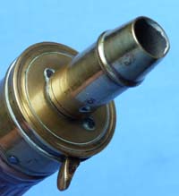 British 19th Century Fluted Copper Powder Flask