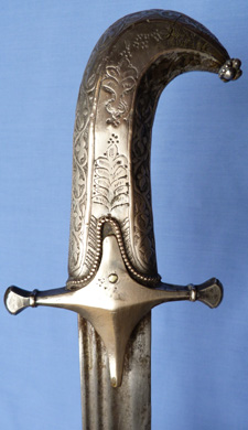 Arab 19th Century Silver-Hilted Sword