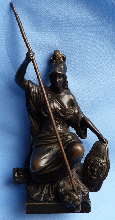 C.1800 Napoleonic Bronze figure of Britannia