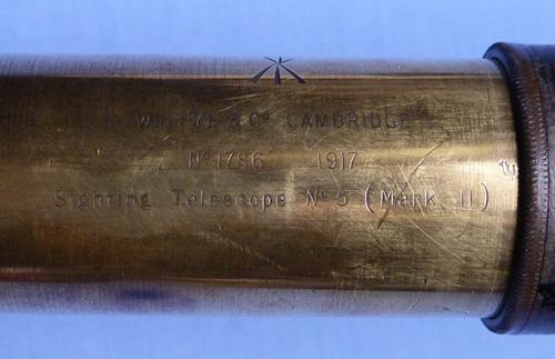 British Army WW1 dated 1917 Sighting Telescope