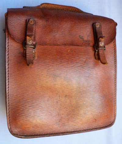 British Army C.WW2 Leather Military Pannier Case