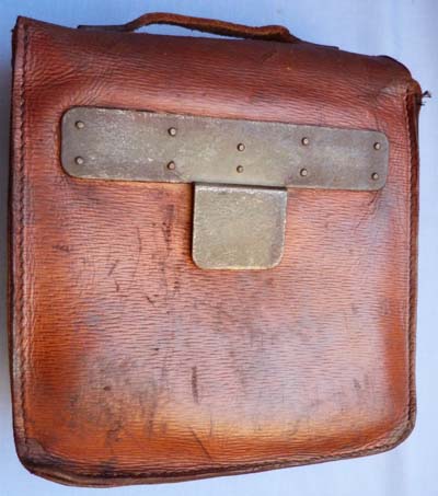 British Army C.WW2 Leather Military Pannier Case