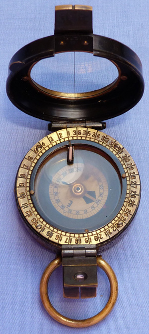 British Army Dated 1910 Barkers Patent Marching Military Compass