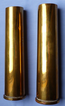 Pair of British Army WW2 Bofors Shell Cases