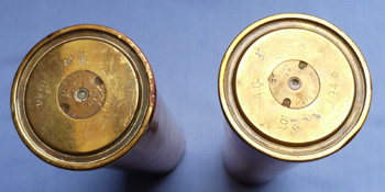 Pair of British Army WW2 Bofors Shell Cases