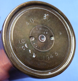 Pair of British Army WW2 Bofors Shell Cases