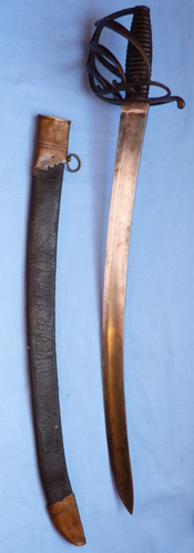 English Napoleonic Naval Officer's Cutlass Sword