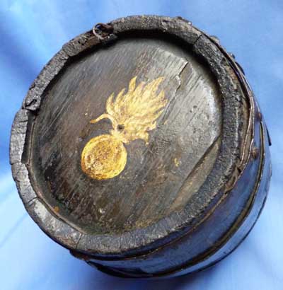 C.1800 French Napoleonic Regimentally marked Gunpowder Keg