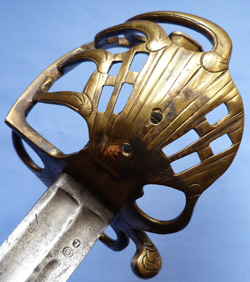 French Napoleonic Dated 1814 Cuirassier Officer Broadsword