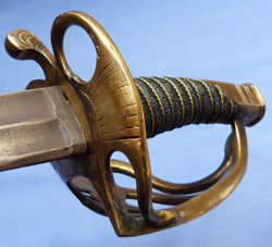 French Napoleonic Dated 1814 Cuirassier Officer Broadsword