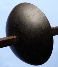 French 19th Century Knight's Helmet Pommel Fencing Foil