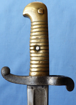 French Model 1842 Yataghan Sword Bayonet and Scabbard