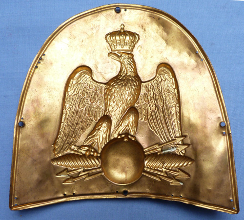 Original French C.1800's Napoleonic Shako Helmet Plate