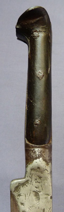 C.1700 Turkish Georgian Caucasian Yataghan Sword