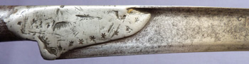 C.1700 Turkish Georgian Caucasian Yataghan Sword
