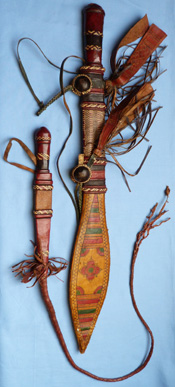 African Maasai Warrior's Sword and Matching Dagger