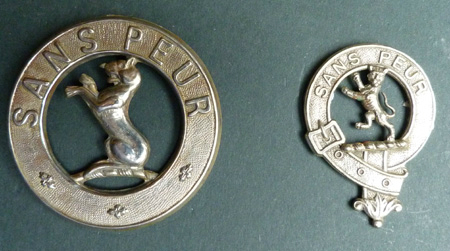 Set of Scottish regimental British Army Military Badges - 5 of 6