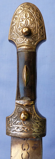 C.1900's Turkish Balkan Silver Mounted Kindjal Dagger