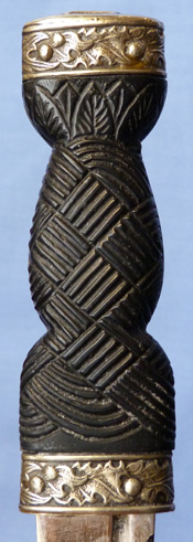 Scottish 20th Century Highland Military Skean Dhu Dagger and Scabbard