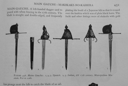Spanish C.1650 Main Gauche Dagger