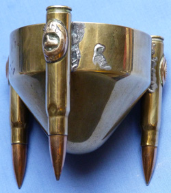British WW1 Trench Art Bullet Dish Bowl