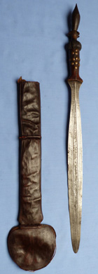 African 19th Century Yaka Congo Tribal Sword