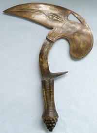 Large African Congo Ceremonial Throwing Knife - MilitariaHub