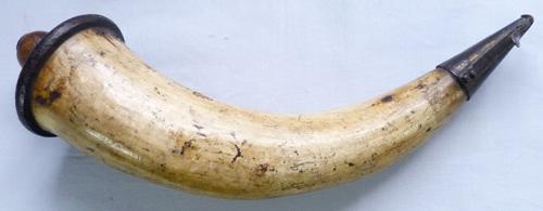 Rare British Napoleonic Royal Navy Cannon Gunner's Powder Horn Primer ...