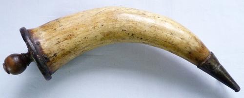 Rare British Napoleonic Royal Navy Cannon Gunner's Powder Horn Primer ...