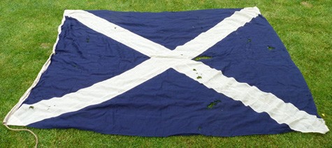 Large Dated 1954 Scottish Military/Naval Saltire Flag - MilitariaHub